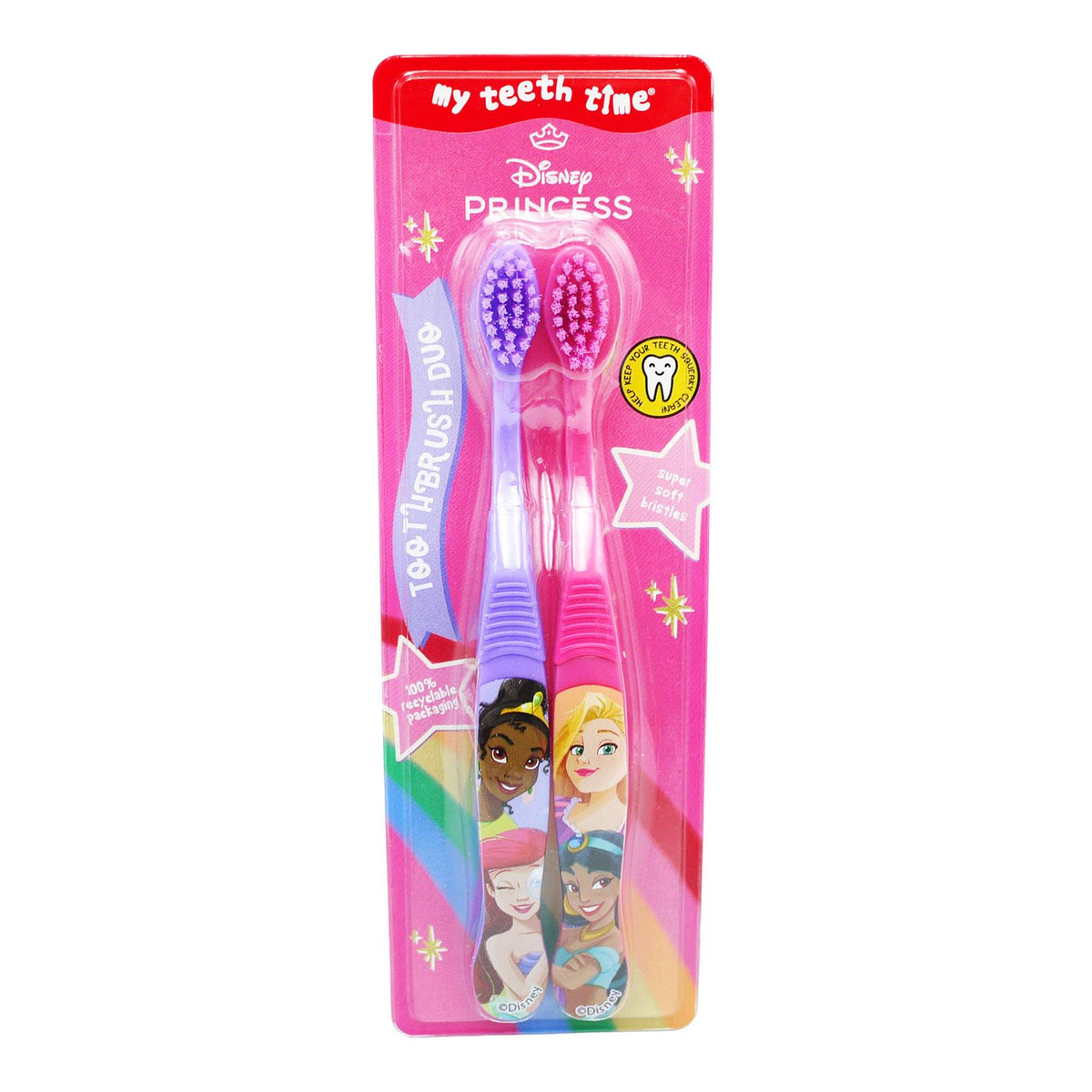Disney Princess Pink & Purple Toothbrushes Twin Pack — myShop