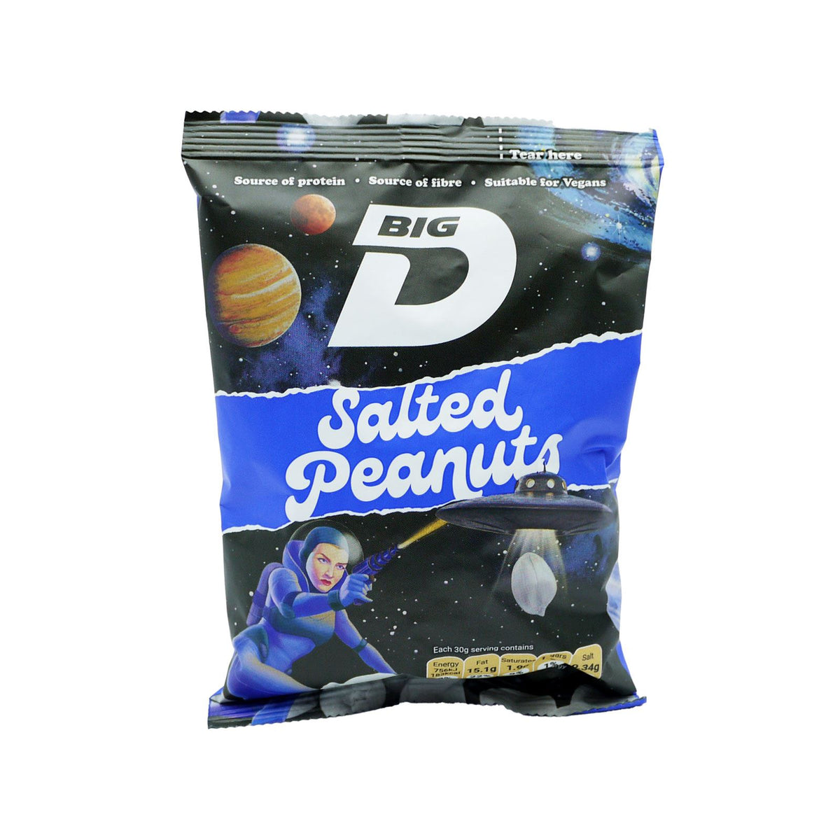 Big D Salted Peanuts 200g (Box of 18) — myShop