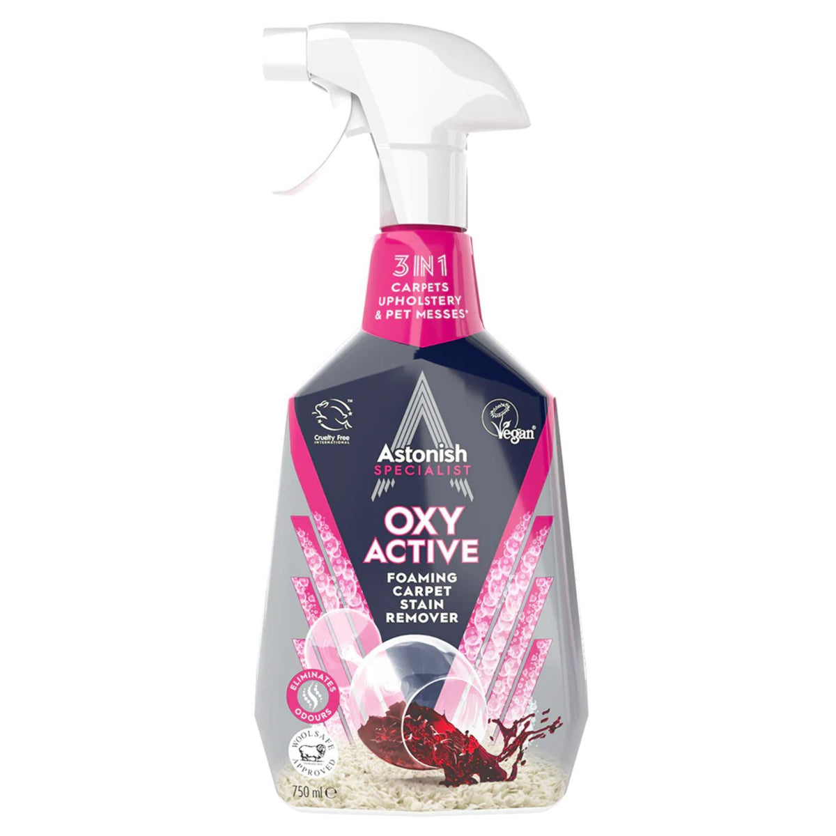 Astonish Oxy Active Foaming Carpet Stain Remover 750ml — myShop