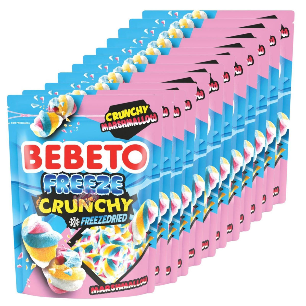 12x Bebeto Freeze Crunchy Dried Marshmallow 35g — myShop