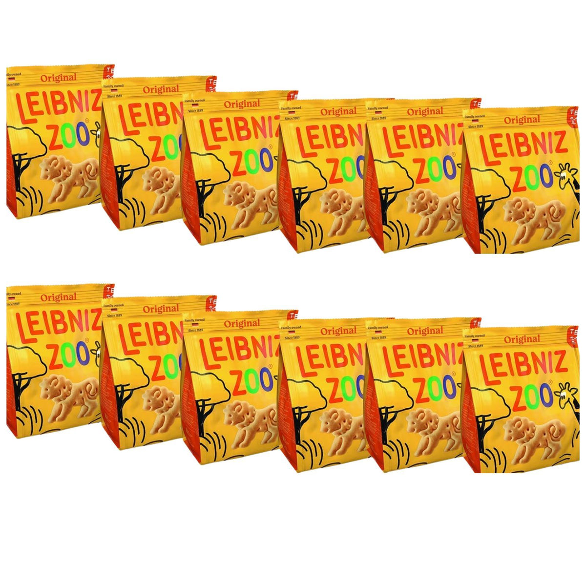 Bahlsen Leibniz Zoo Biscuits Animal-Shaped Biscuits 100g (Box of 12 ...