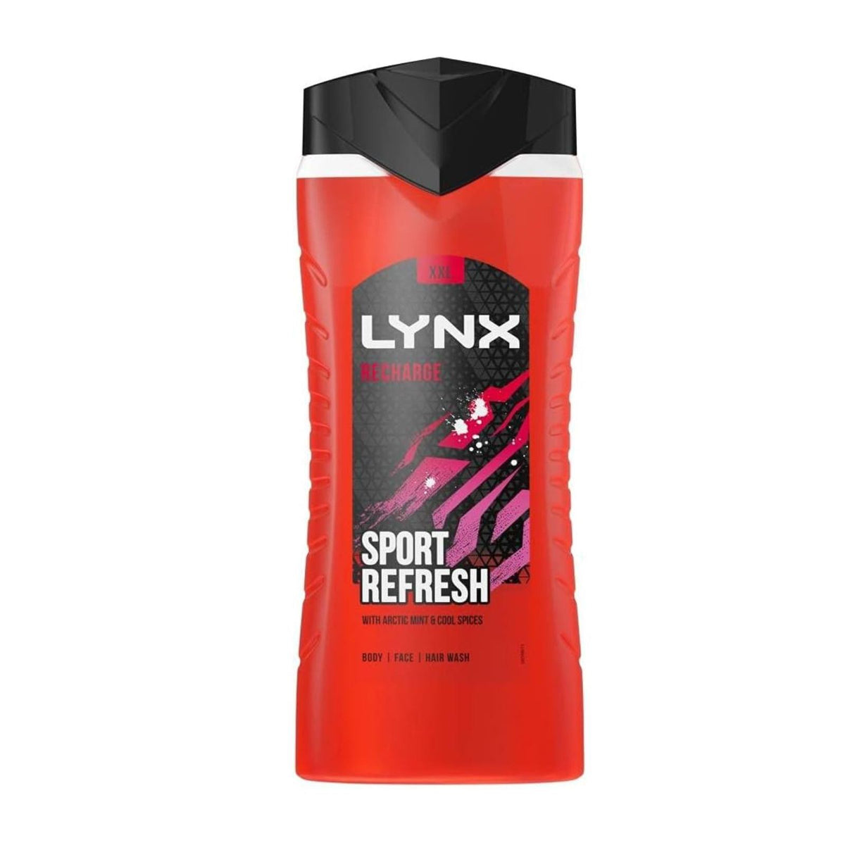 Lynx Recharge Shower Gel 3 in 1 Sport Refresh with Arctic Mint & Cool ...