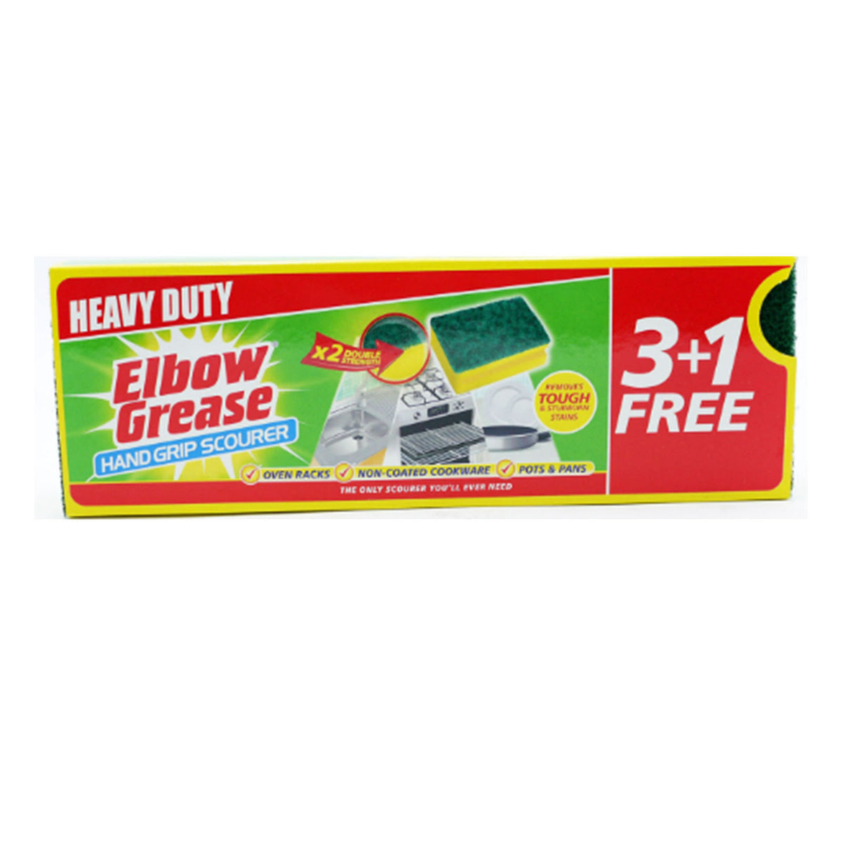 Elbow Grease Hand Grip Kitchen Scourer 4 Pack — myShop