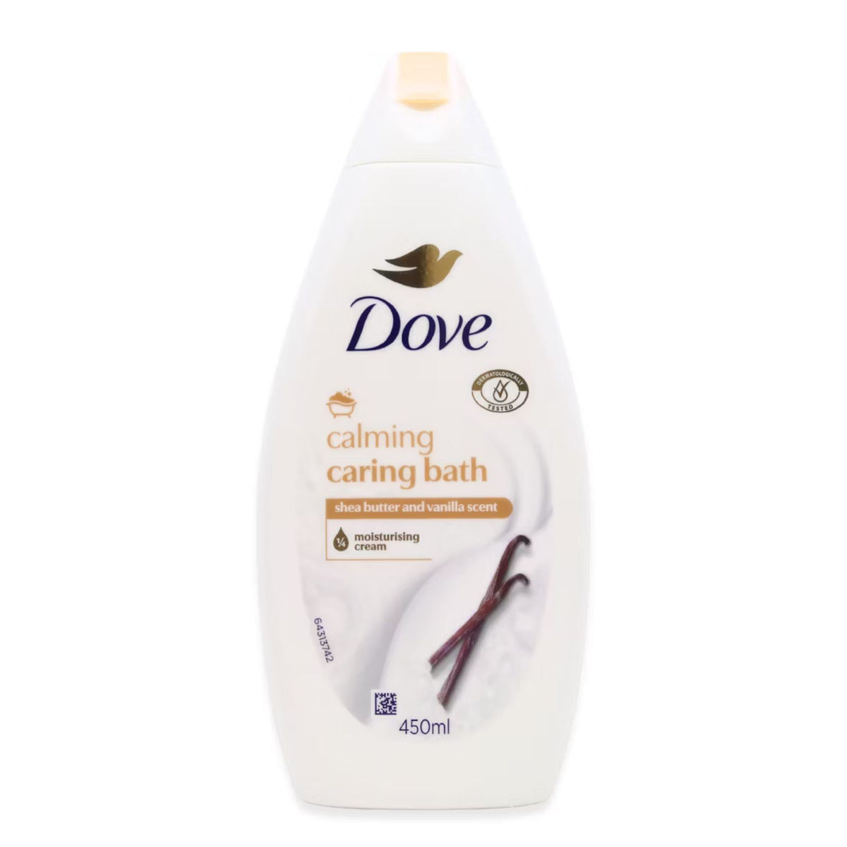 Dove Calming Caring Bath Shea Butter & Vanilla Scent moisturising Crea ...