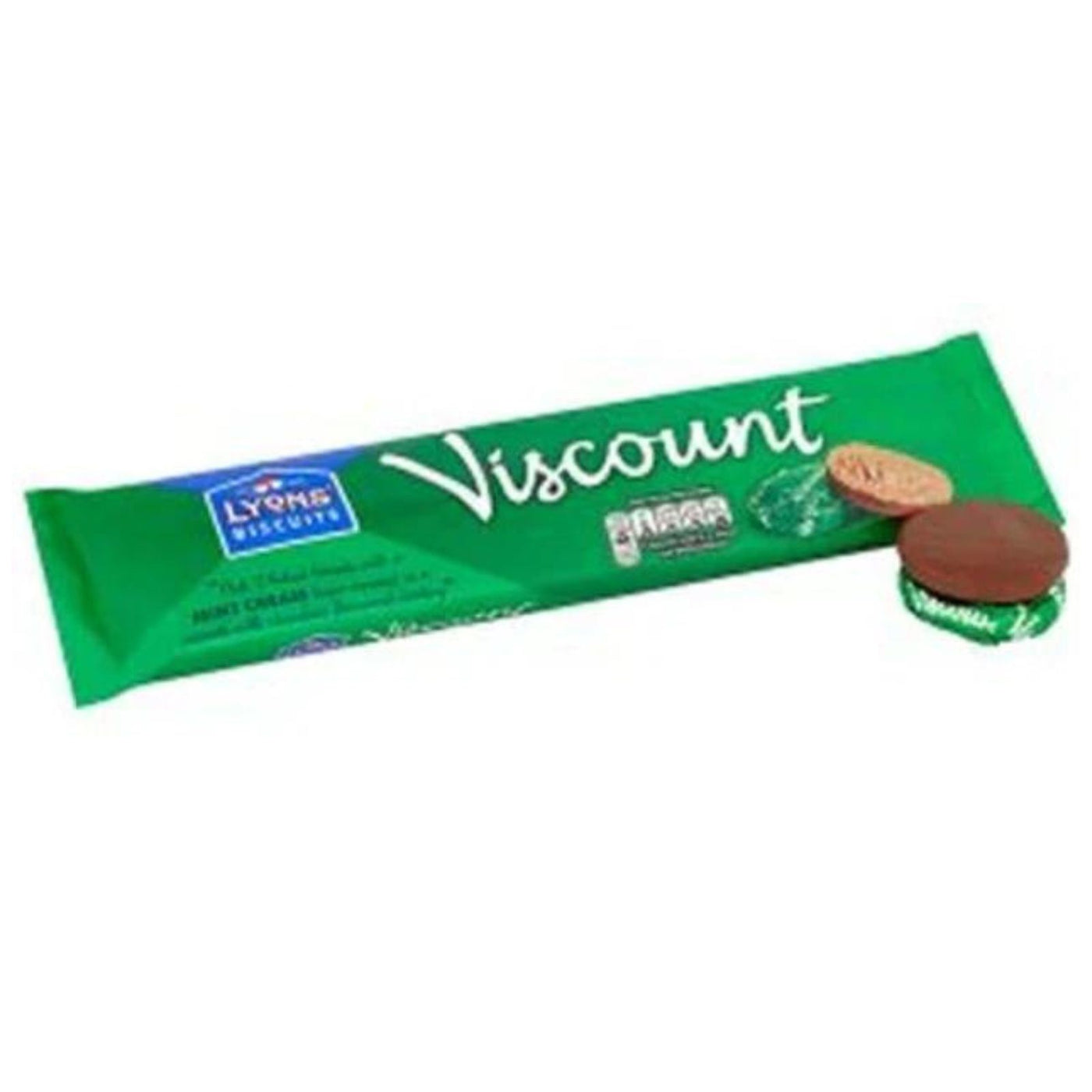 Lyons Viscount Mint Chocolate Biscuit 98g (Box of 21) — myShop
