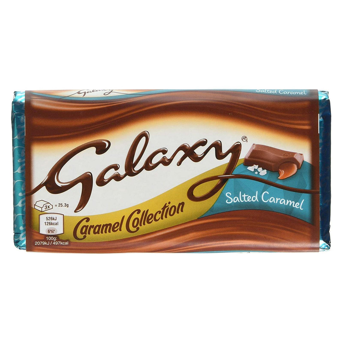 Galaxy Salted Caramel Chocolate Bar 135g (Box of 24) — myShop